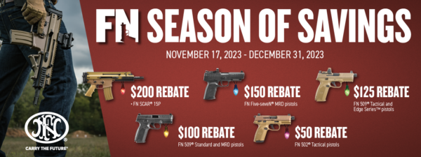 FN’s Season of Savings Rebate Program Has Begun | FN® Firearms